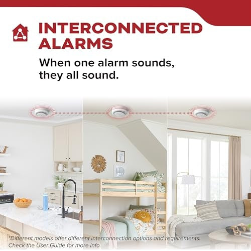 Kidde Hardwired Smoke Detector, 10-Year Battery Backup, Interconnectab ...