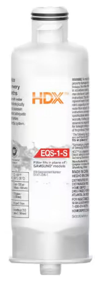 HDX EQS-1-S Standard Refrigerator Water Filters for Samsung HAF-QIN ...